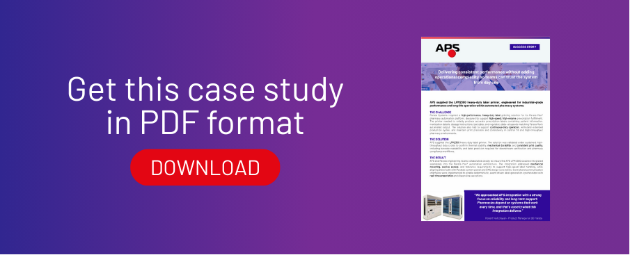 Custom thermal printer for GE HealthCare’s monitors - APS